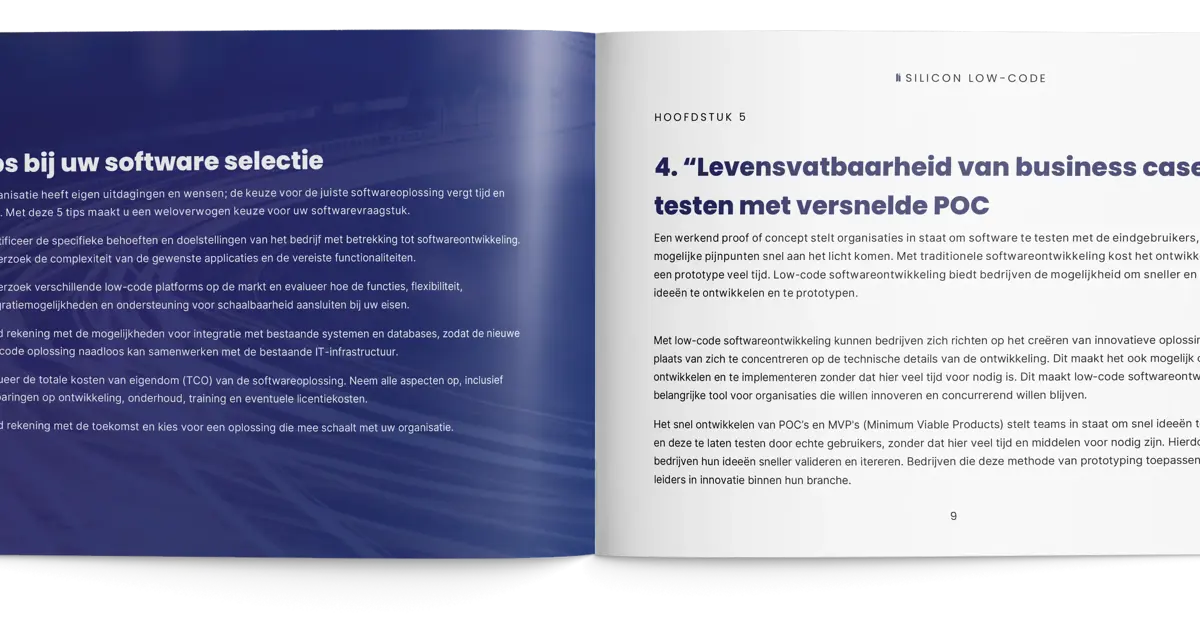 Whitepaper low-code voordelen | Silicon Low Code